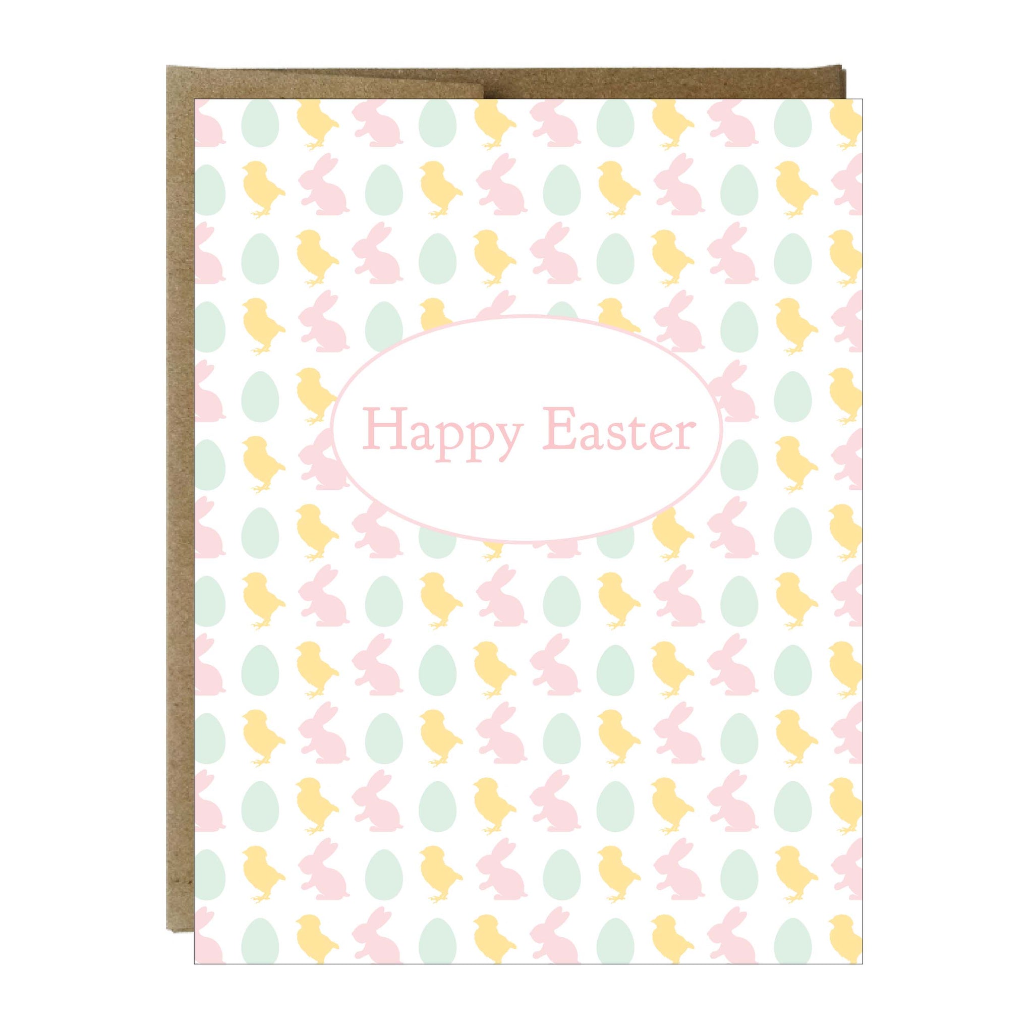 Chick, Bunny and Egg Easter Greeting Card – Idea Chíc