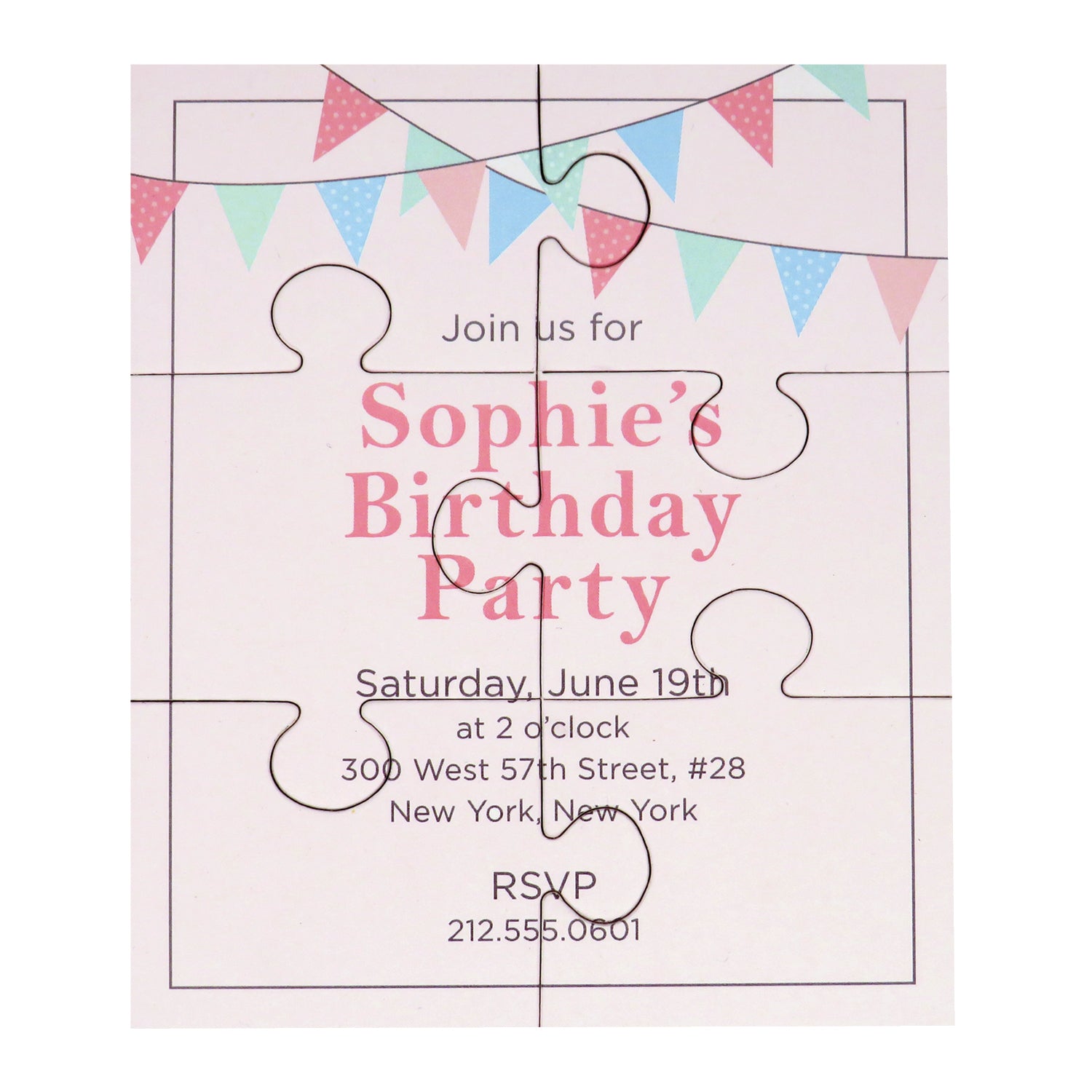 Puzzle Invitation for the Fun and Interactive Wedding or Party
